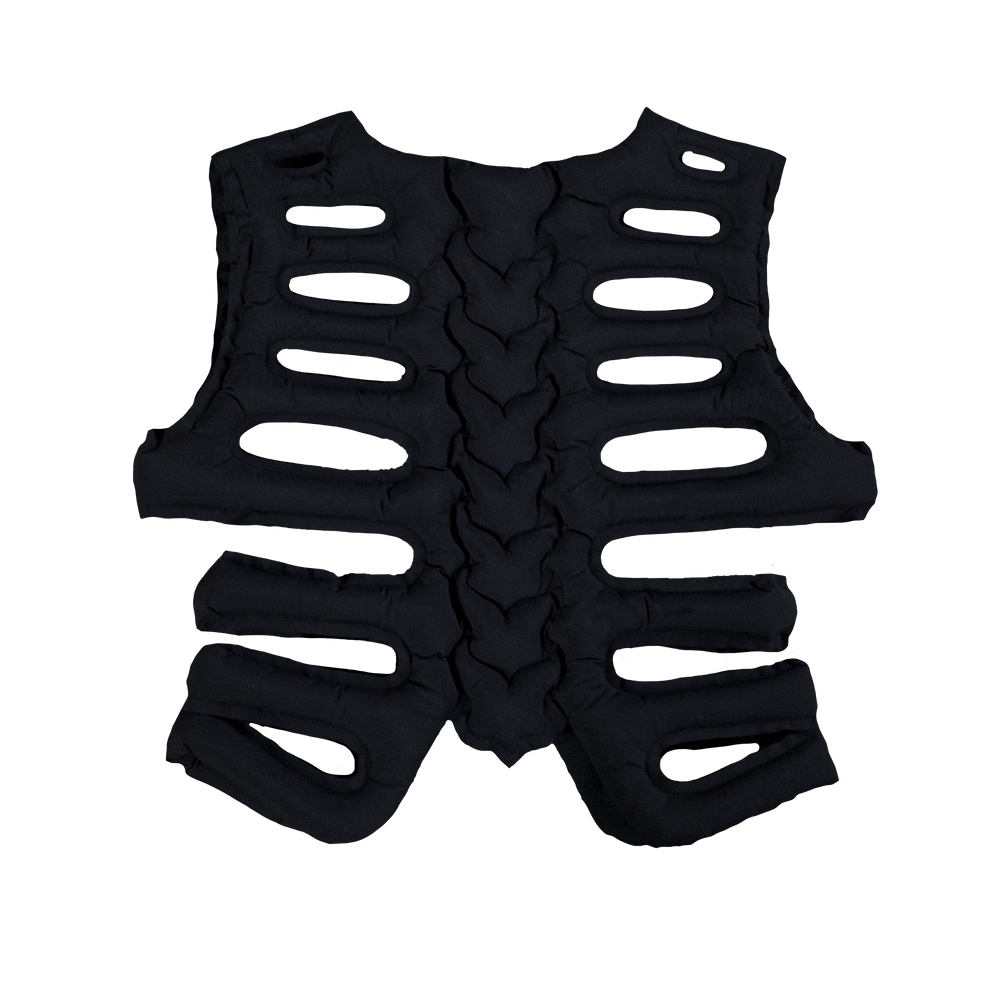 Black Rib Cage Puffer – Ophelia Wear