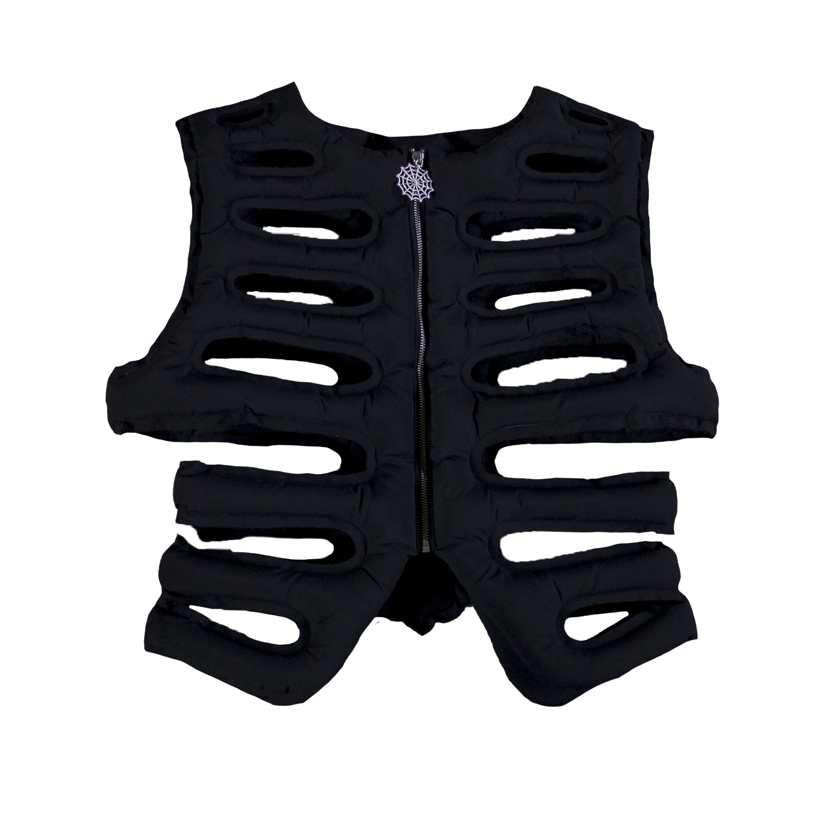 Black Rib Cage Puffer – Ophelia Wear